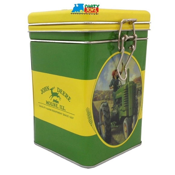 Tin Box Company | Kitchen | John Deere Square Tin Cookie Jar Oval ...